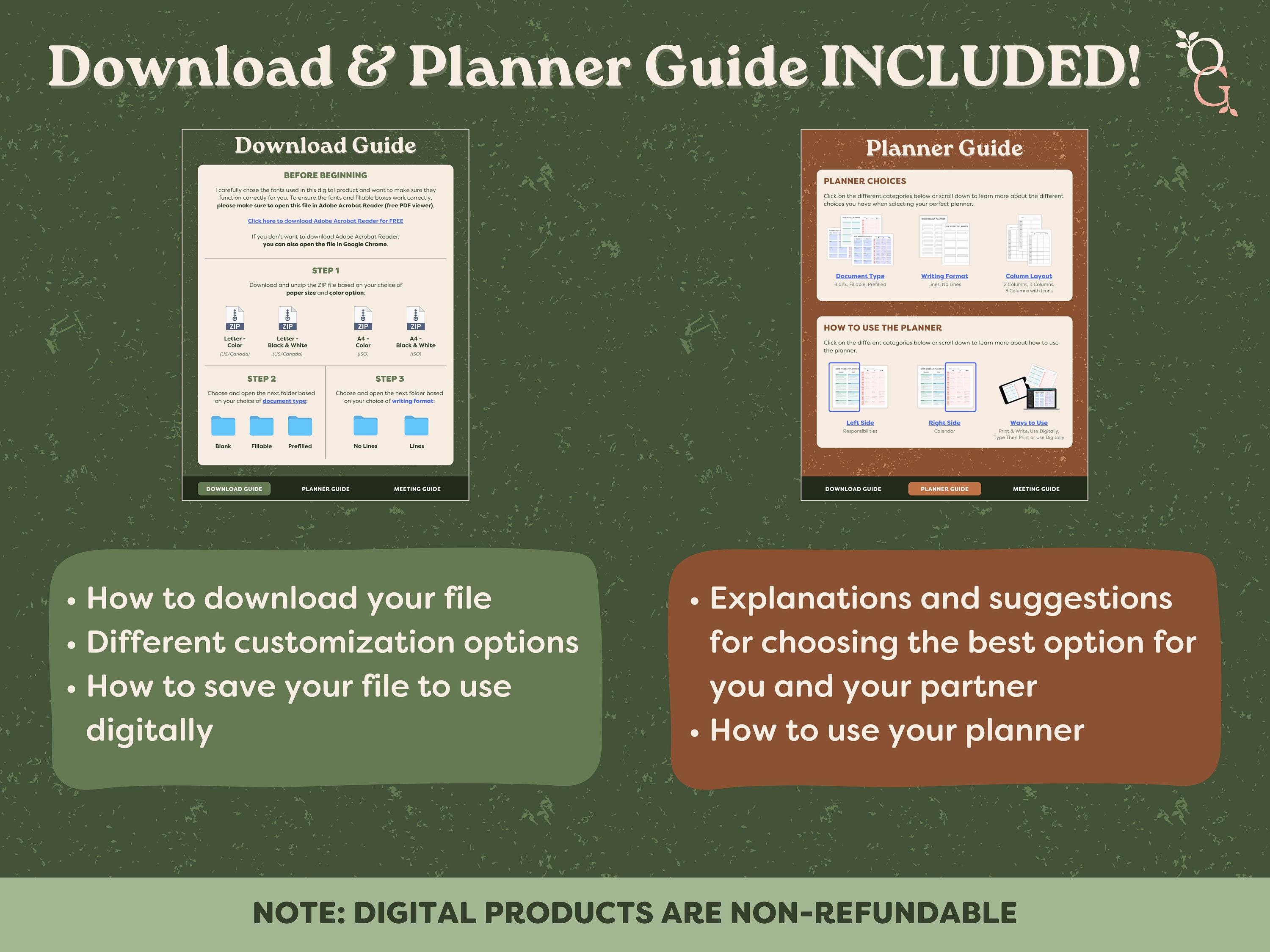 EDITABLE Partner Weekly Planner & Partner Meeting Guide, Printable ...