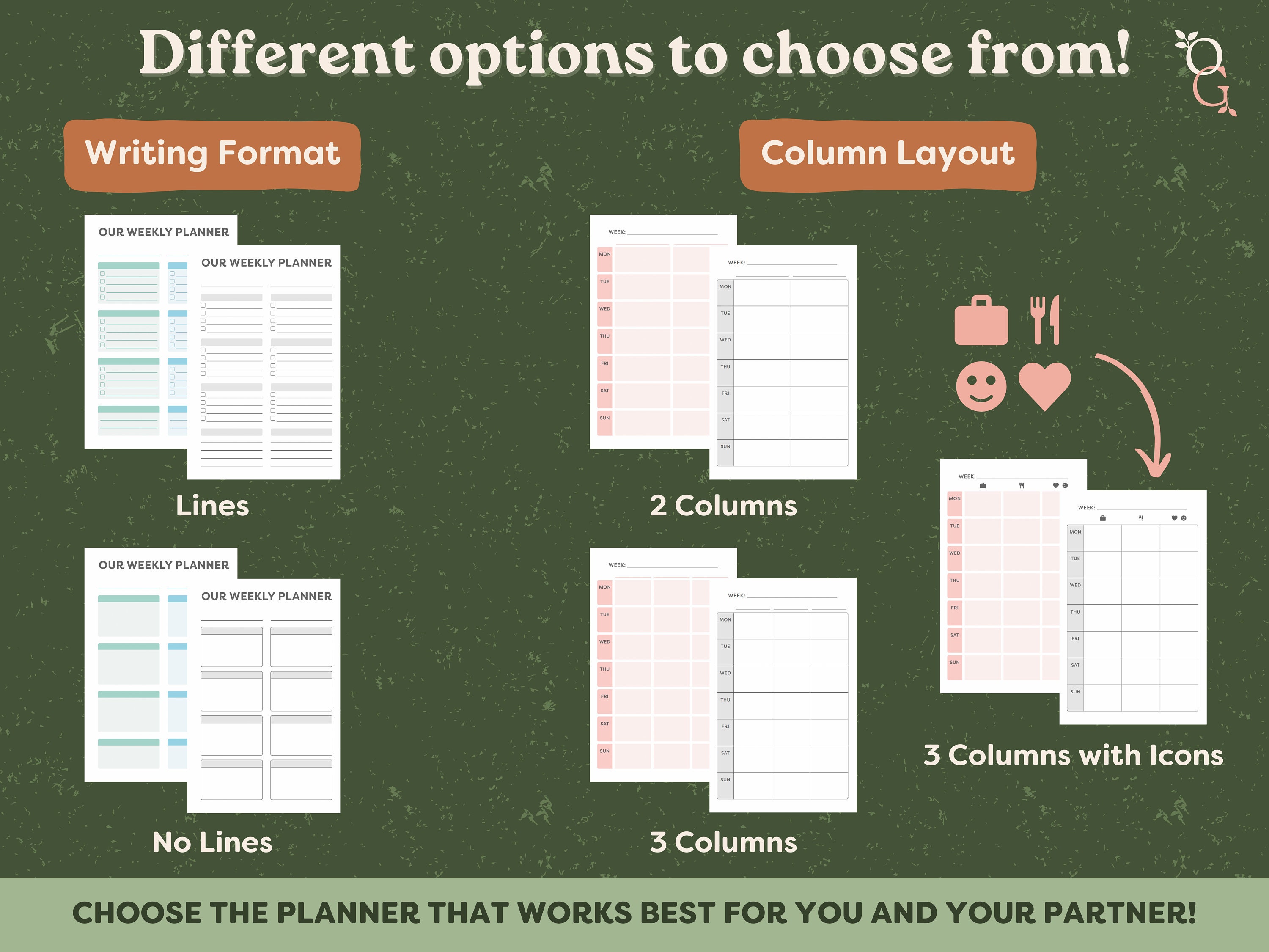EDITABLE Partner Weekly Planner & Partner Meeting Guide, Printable ...