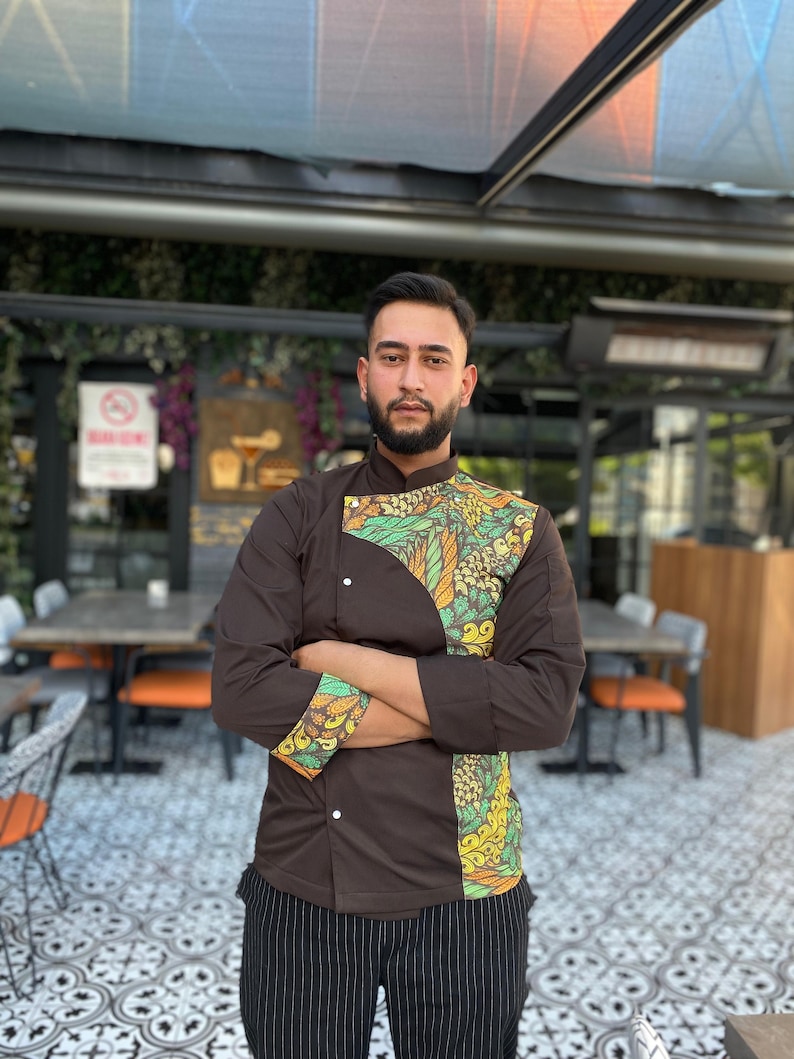 Brown Chef Uniform,cook Costum,cook Jacket,chef Jacket - Etsy