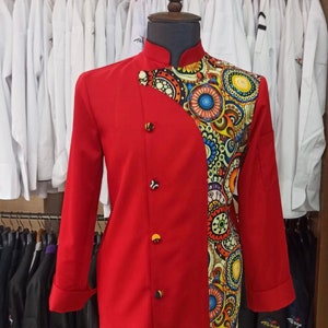 Patterned Personalized Chef Coat Chef Jacket for Man and Women ...