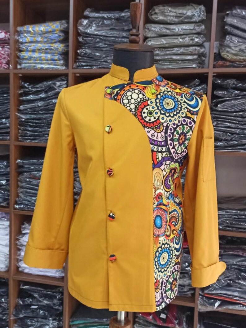 Patterned Personalized Chef Coat Chef Jacket for Man and Women ...