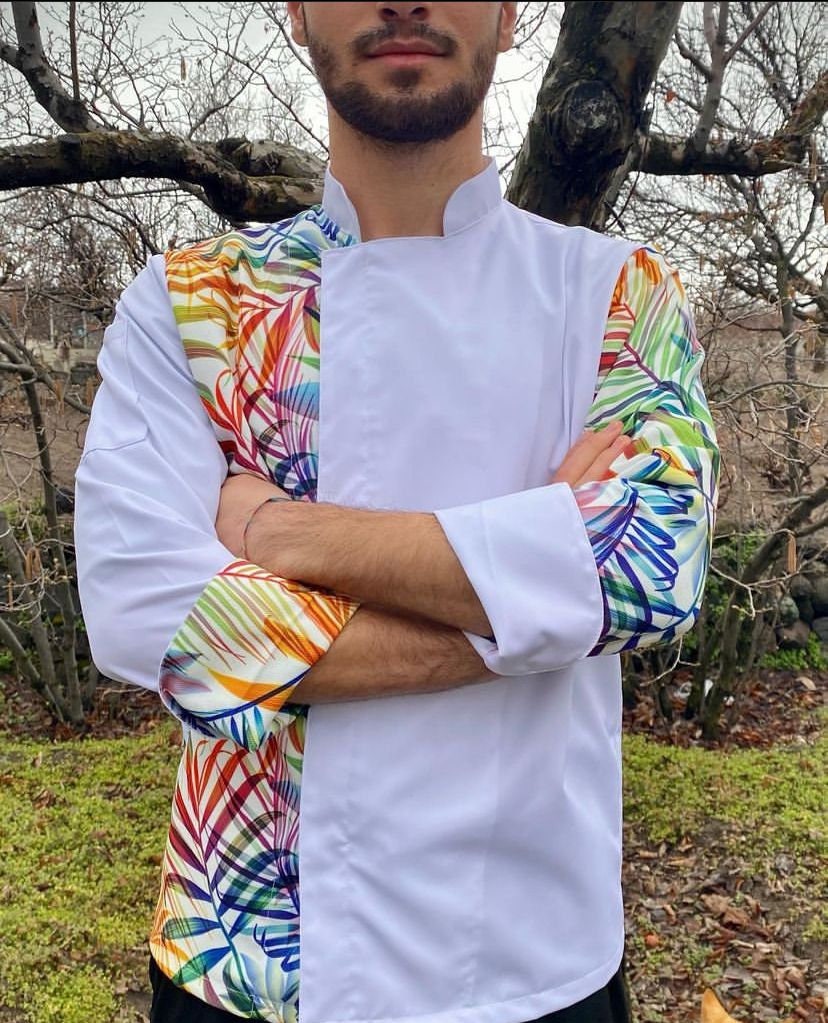 Patterned Personalized Chef Coat Chef Jacket for Man and Women ...