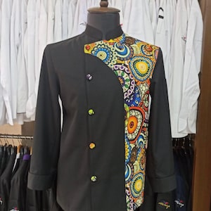Patterned Personalized Chef Coat Chef Jacket for Man and Women ...