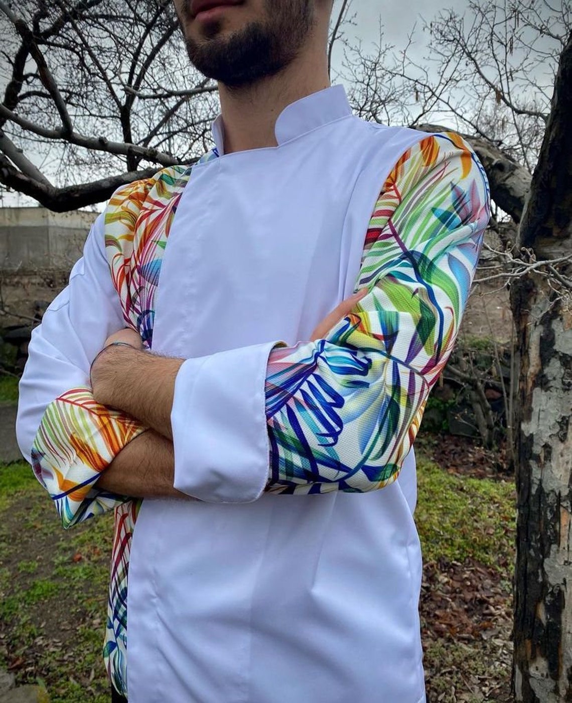 Patterned Personalized Chef Coat Chef Jacket for Man and Women ...
