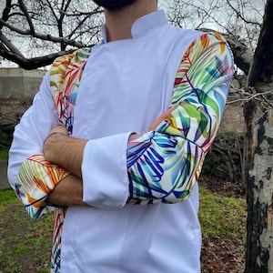 Patterned Personalized Chef Coat Chef Jacket for Man and Women ...