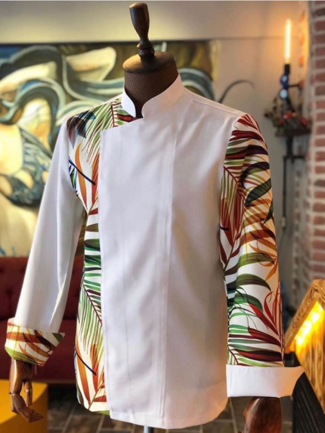 Patterned Personalized Chef Coat Chef Jacket for Man and Women ...