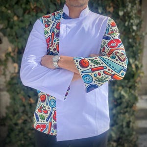 Patterned Chef Jacket Personalized Chef Coat Chef Jacket for Man and ...