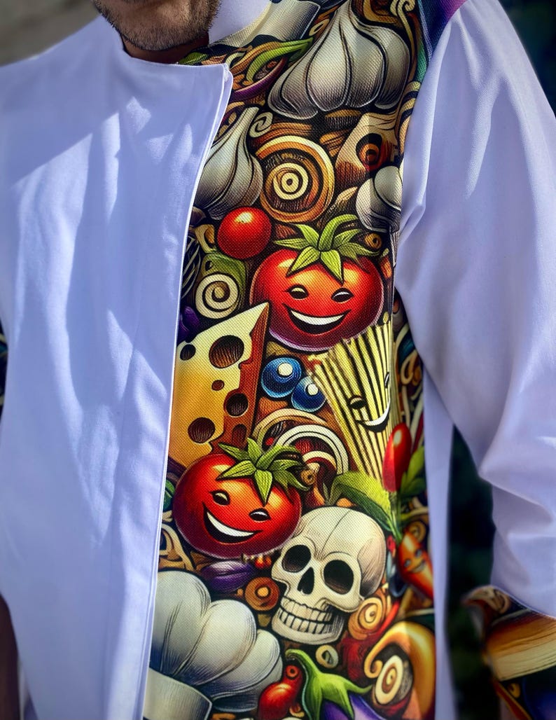Patterned Chef Jacket Personalized Chef Coat Chef Jacket for Man and ...