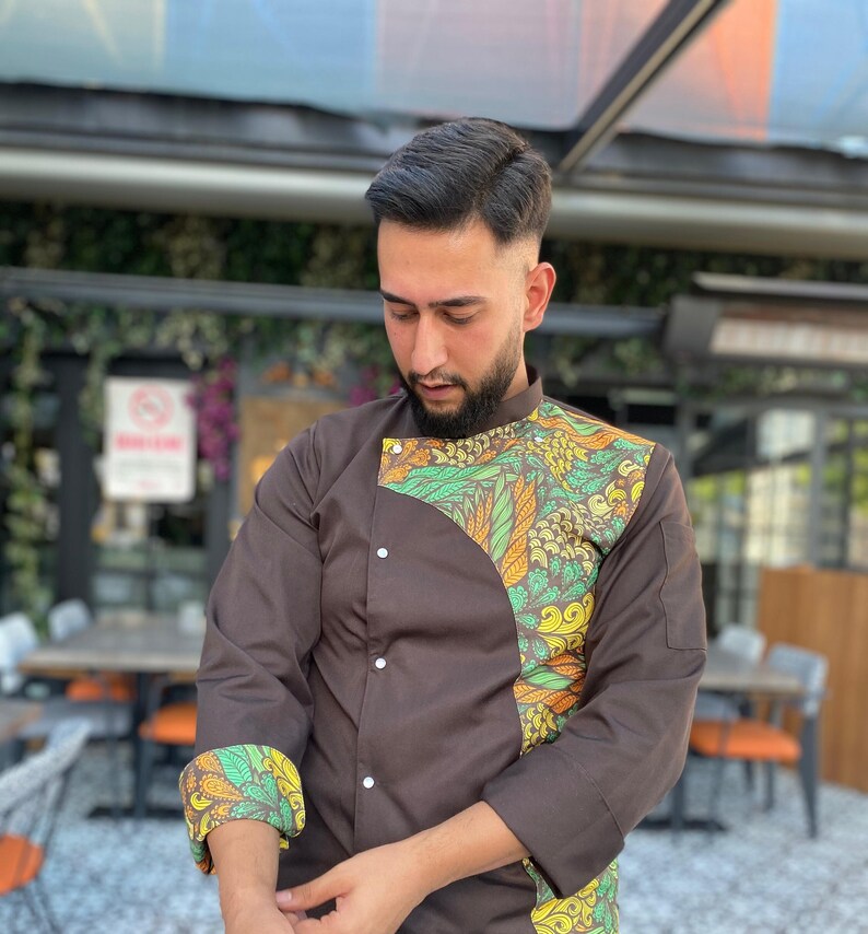 Brown Chef Uniform,cook Costum,cook Jacket,chef Jacket - Etsy