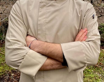 Dark Green Patterned Personalized Chef Coat Chef Jacket for Man and ...