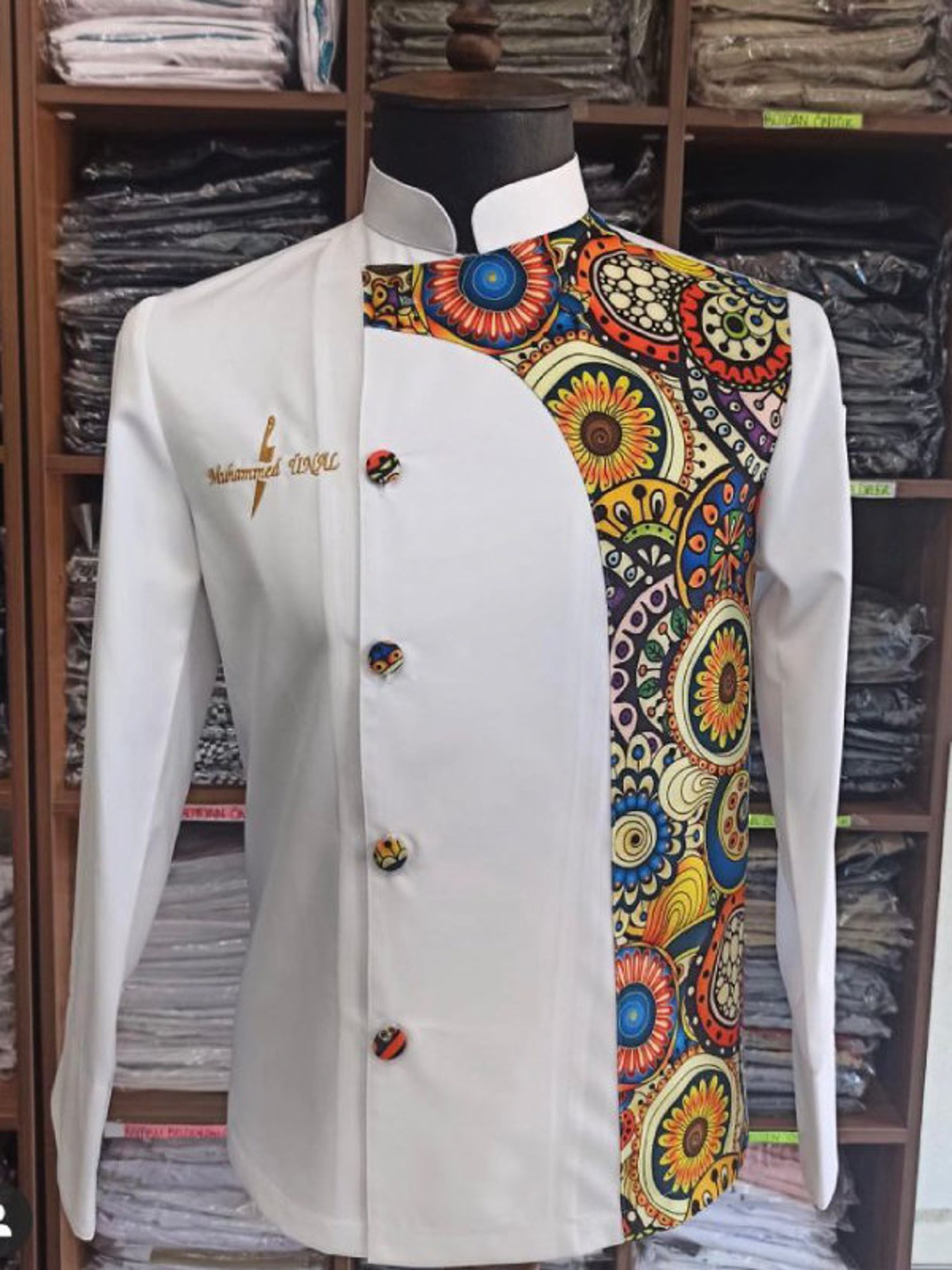 Patterned Personalized Chef Coat Chef Jacket for Man and Women ...