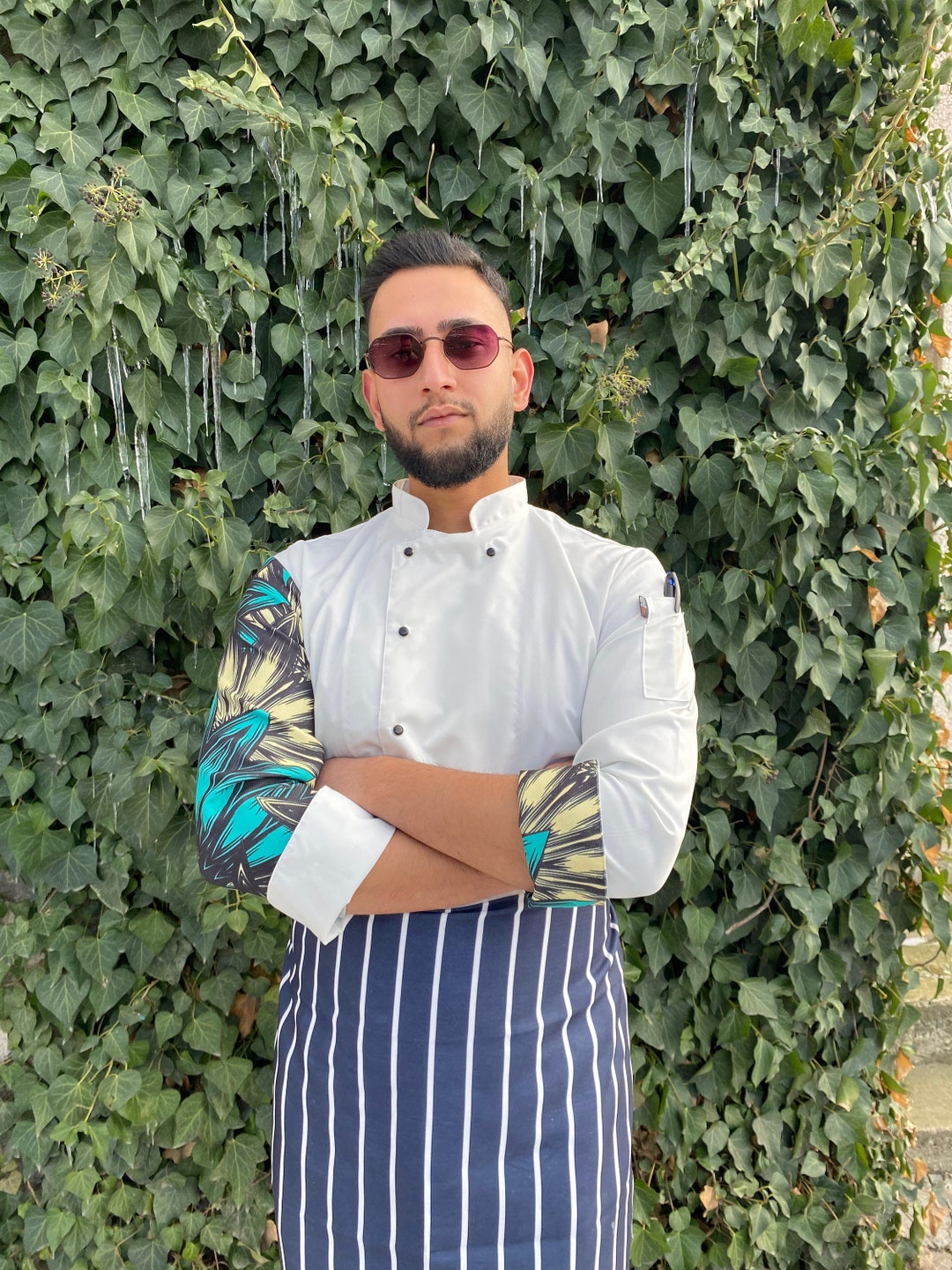 Patterned Personalized Chef Coat Chef Jacket for Man and Women ...