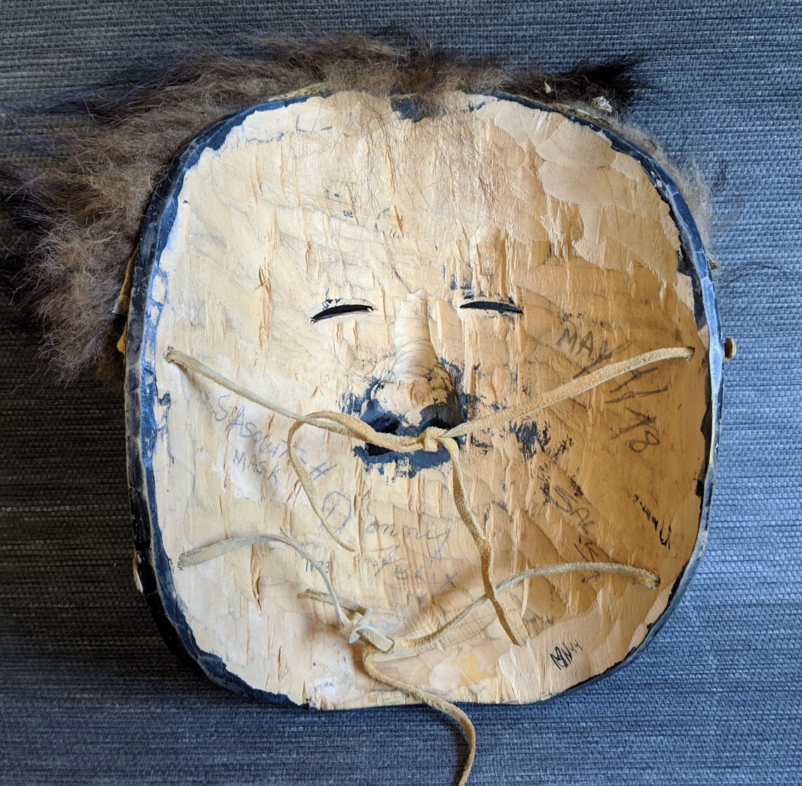 Pacific Northwest Coast Salish Art Mask Signed Sasquatch. | Etsy