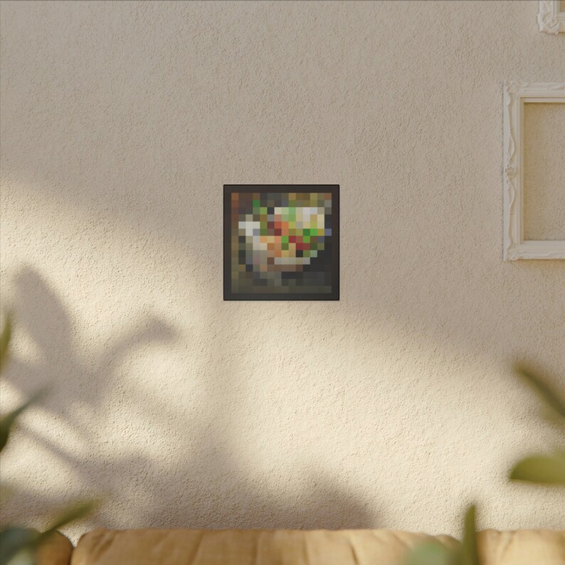 Minecraft Kebab Painting Printed Canva Giclée Print Canvas Printed ...