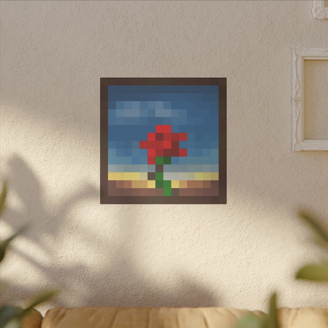 Minecraft Painting Meditative Painting Canva Reallife Minecraft ...