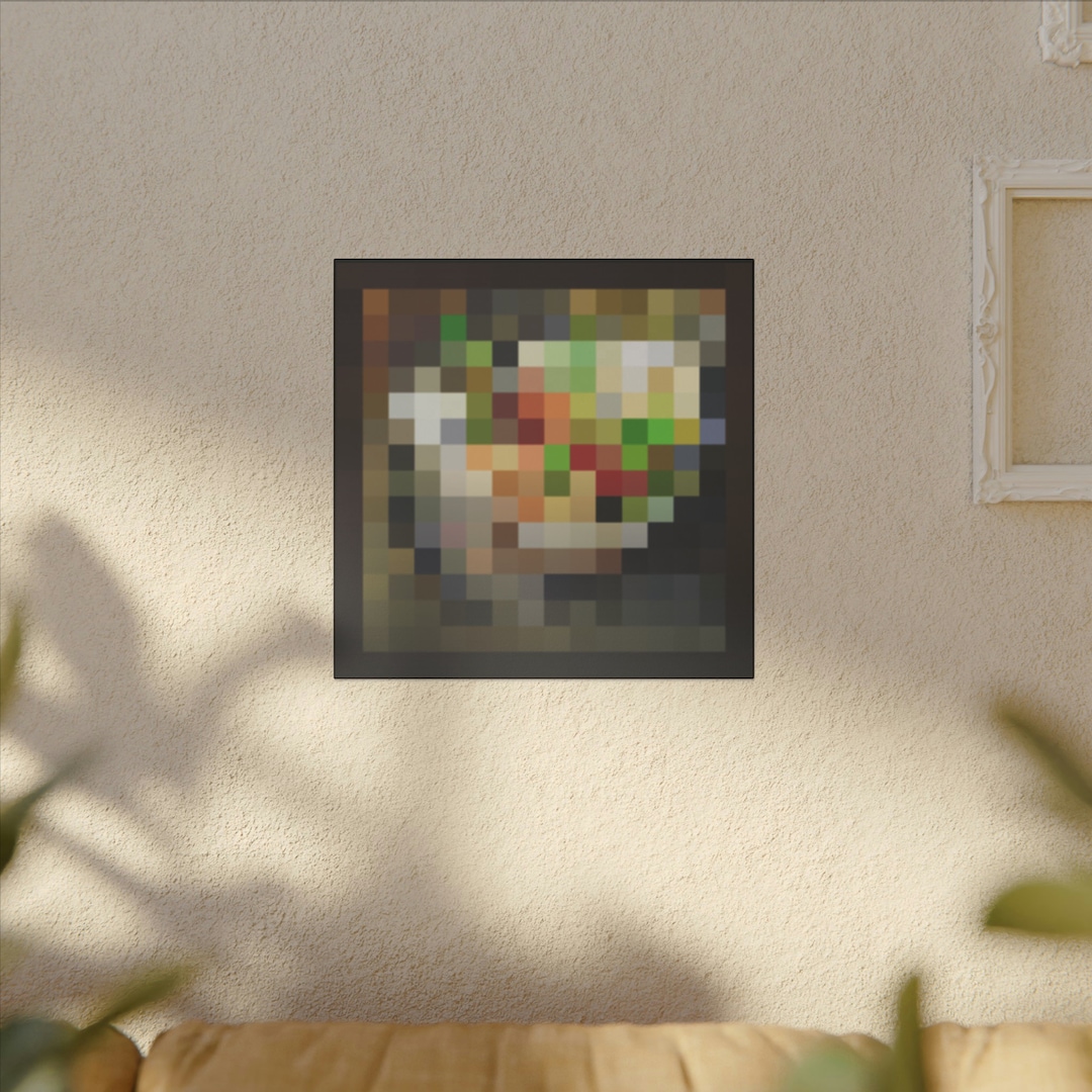 Minecraft Kebab Painting Printed Canva Giclée Print Canvas Printed ...