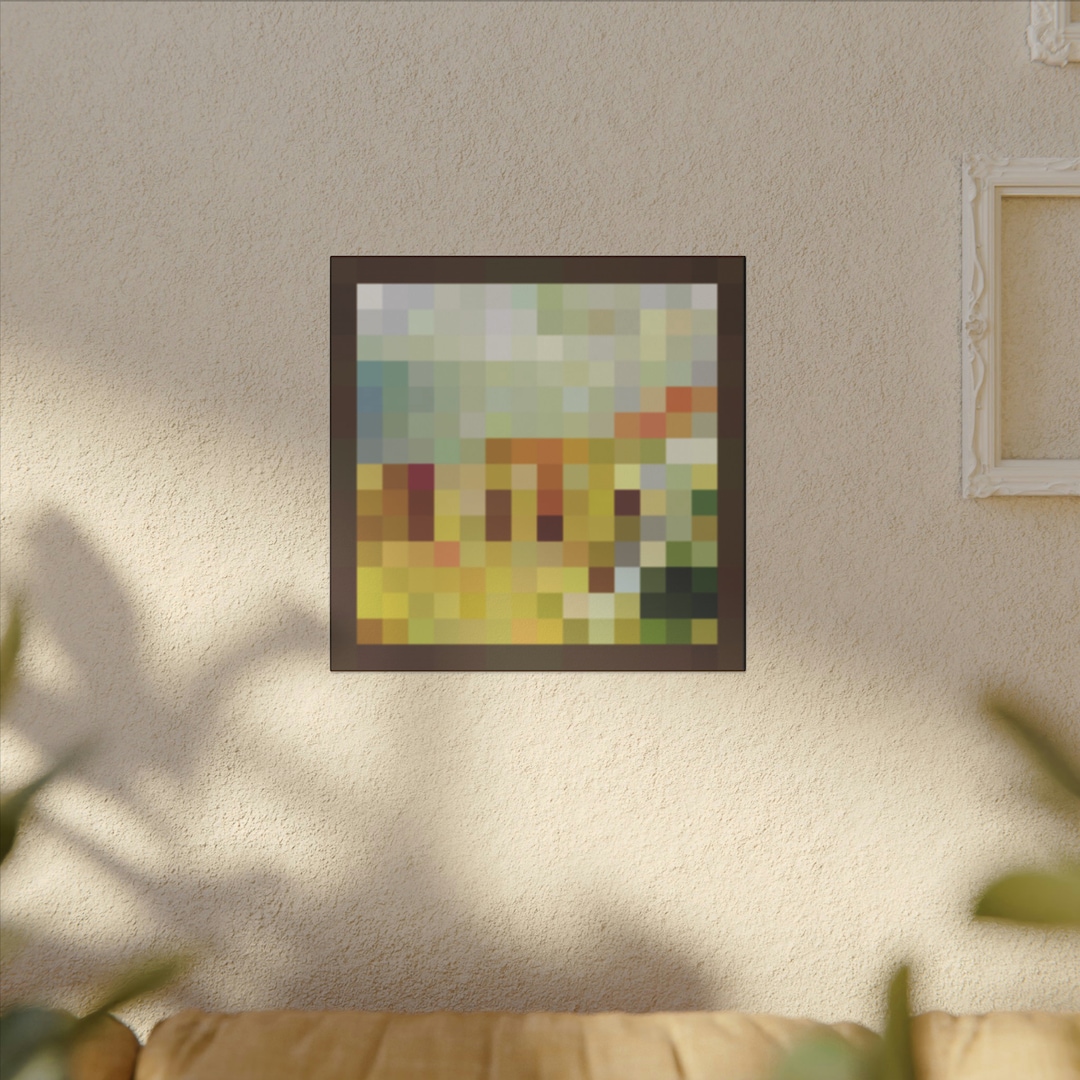 Minecraft Painting Target Successfully Bombed Pixelart Printed ...