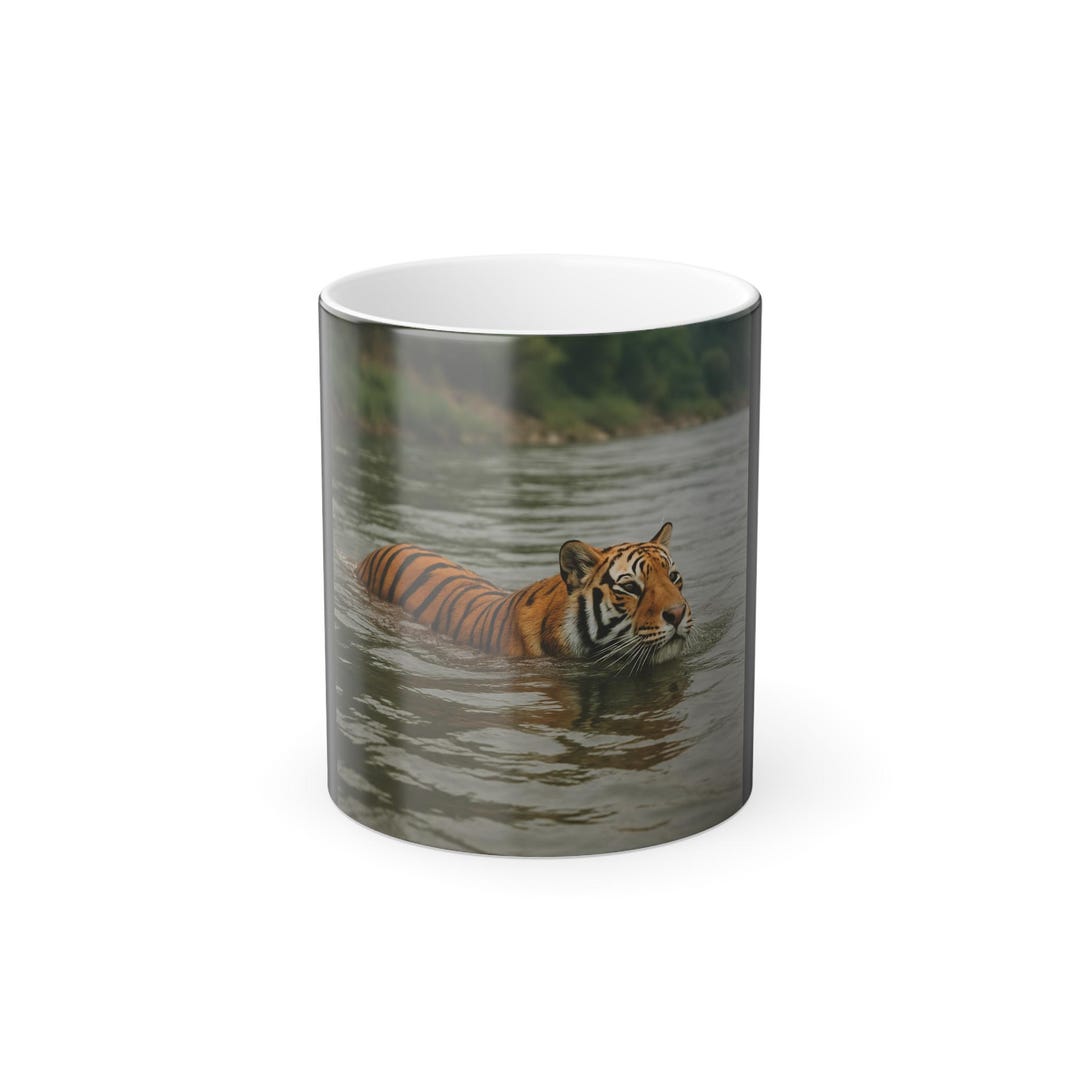 River Stalker - Tiger in the Wild Color Morphing Mug - Etsy
