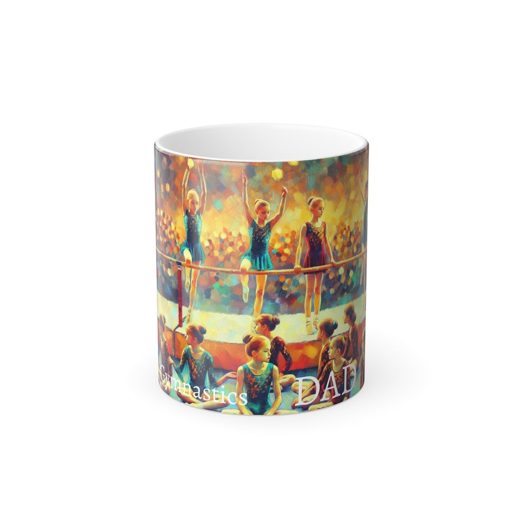 Dynamic Gymnastics Dad Coffee Mug: Cheering on Future Stars! - Etsy