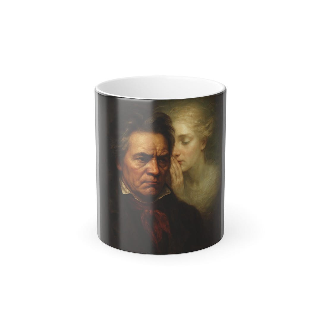 Beethoven & the Muse Color Morphing Mug | Classical Art Coffee Cup - Etsy