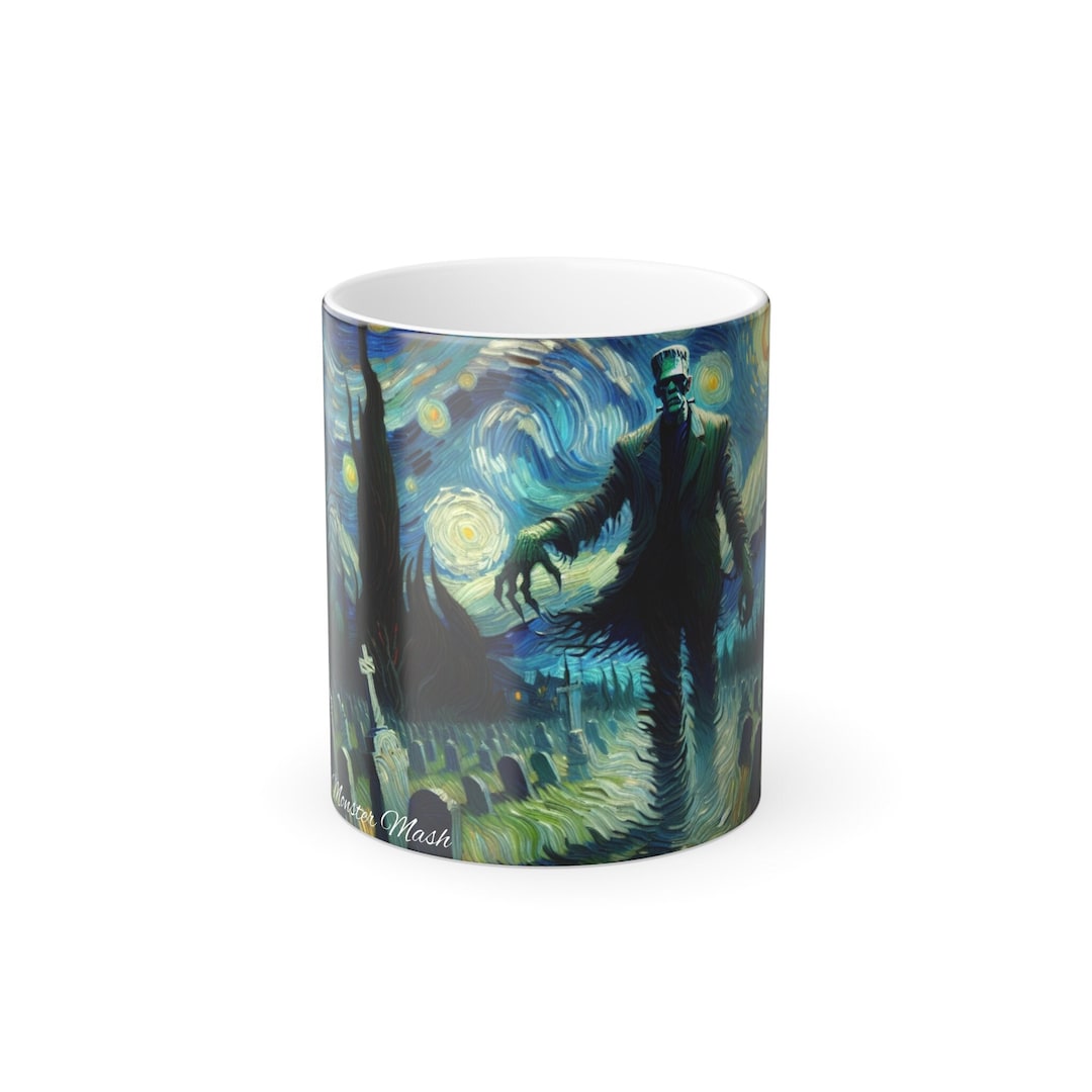 Midnight Stroll: Frankenstein Fog Coffee Mug - Etsy
