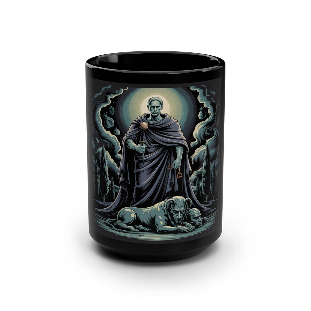 Pluto Roman God of the Underworld Art Mug - Dark Mythology 15oz. Coffee ...