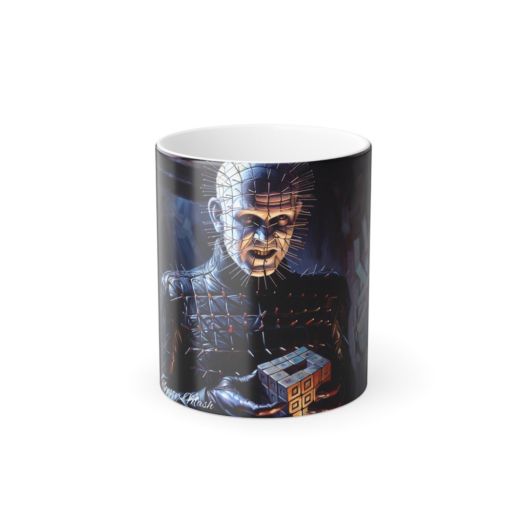 Pinhead's Perk: Hellraiser Fan Art Color Morphing Mug - Etsy