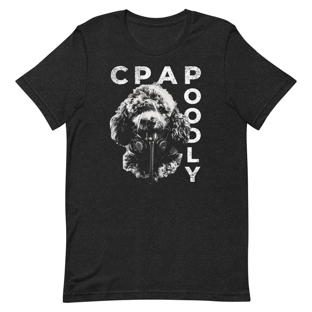 Cpapoodle, Poodle Wearing CPAP, CPAP, Animals, Sleep Apnea, Graphic Tee ...