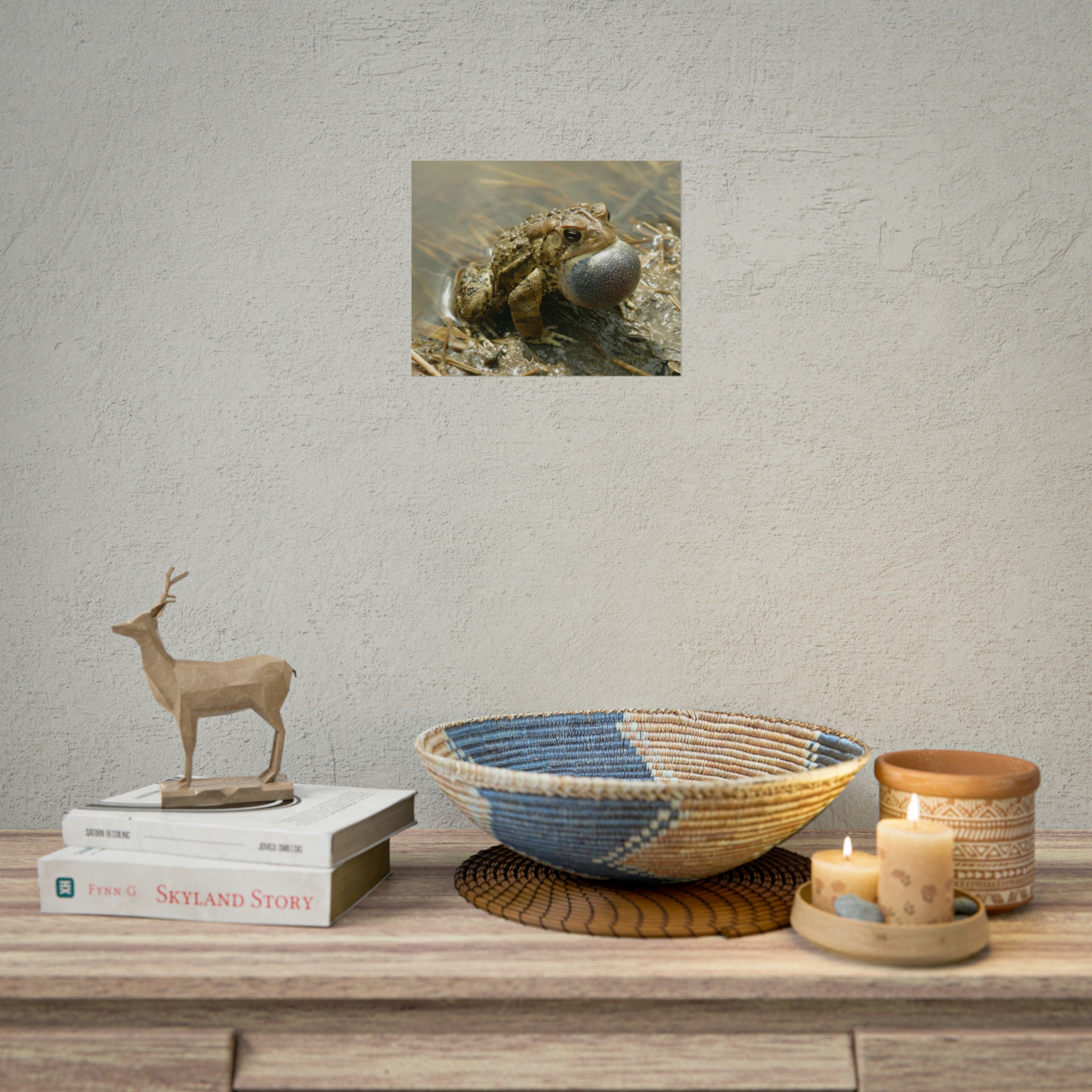 UNFRAMED ROLLED Poster, Nature-inspired Decor, Calling Toad Wall Art ...