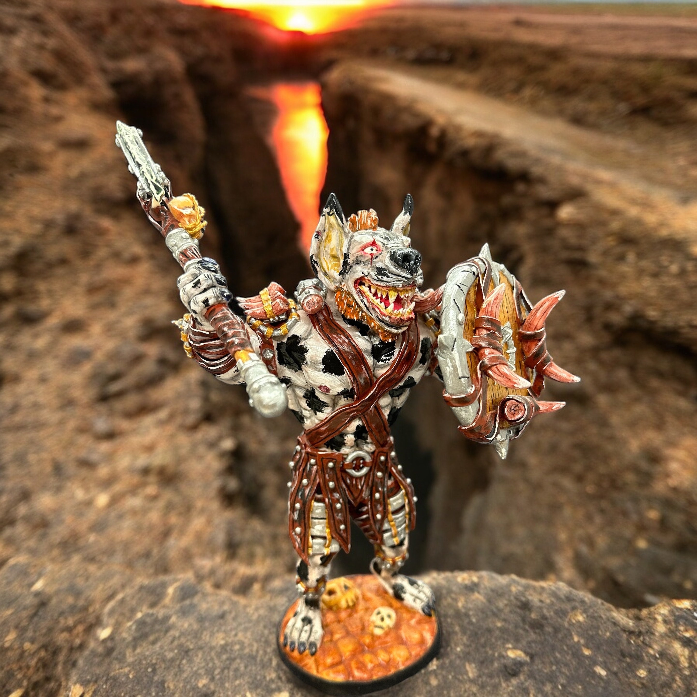 Beastman,handcrafted Hyena Werewolf,fantasy Miniature,beasts of Chaos ...