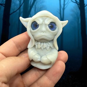 Jumbie Ghost Figurine, Halloween Monster Sculpture, Fantasy Polymer ...