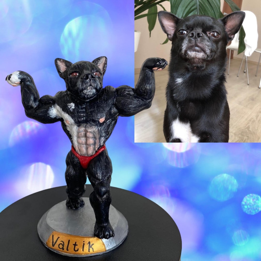 Custom Dog Sculpture: Personalized Pet Portrait for Dog Moms ...