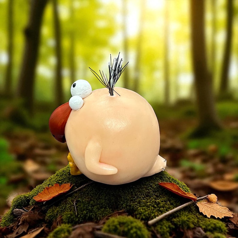 Handmade Miniature Bird Figurine, Cute Polymer Clay Bird Art Sculpture ...