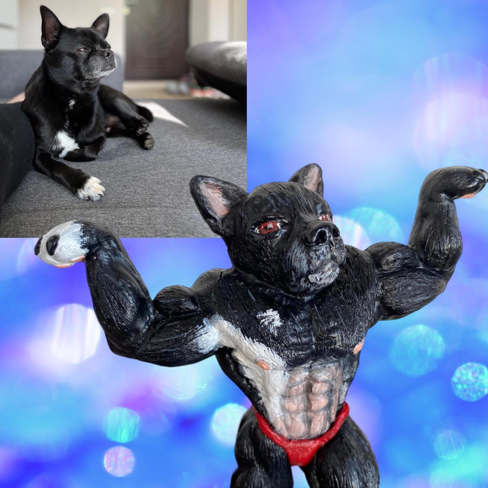 Custom Dog Sculpture: Personalized Pet Portrait for Dog Moms ...