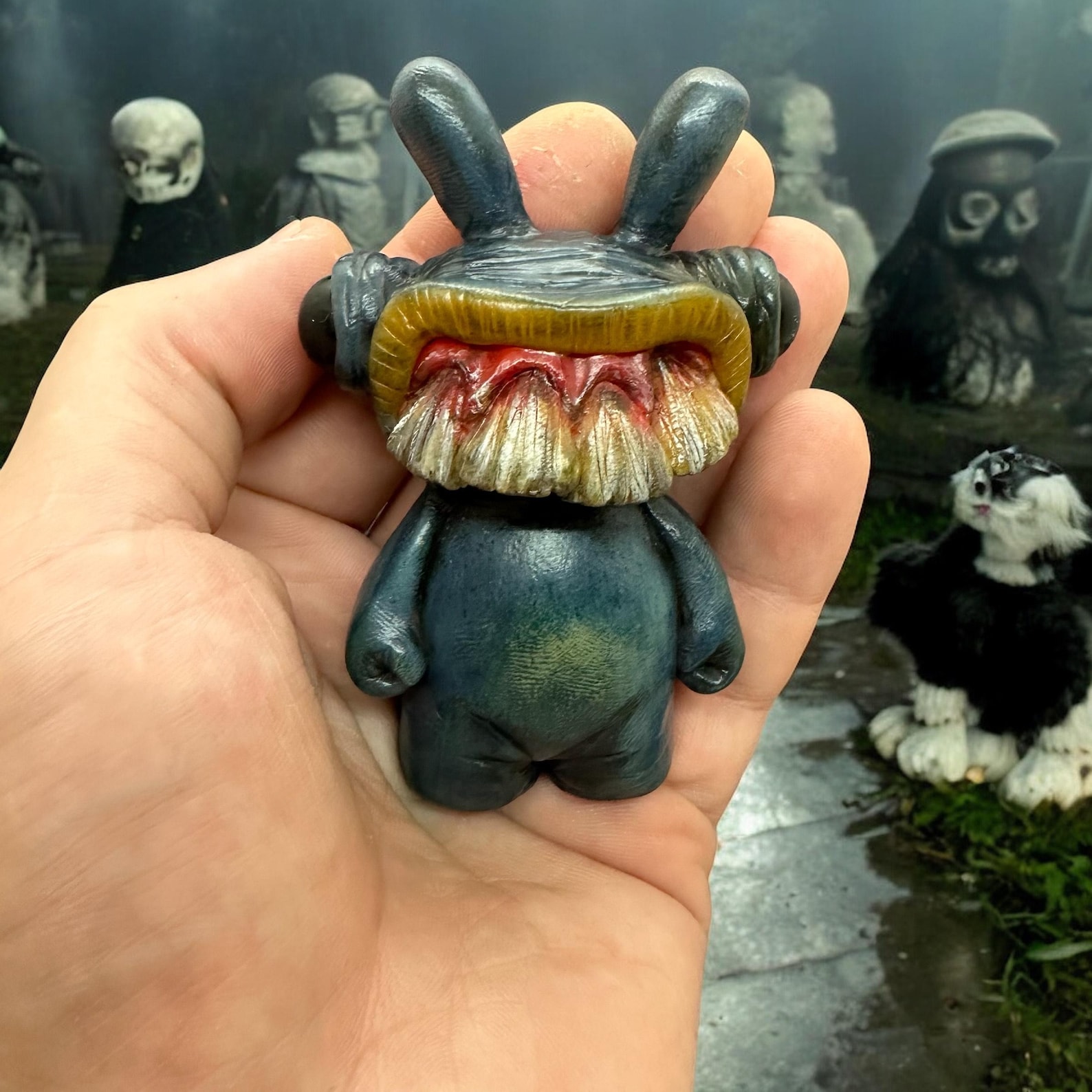 Toothy Monster Figurine ,creepy Cute Halloween Décor - Etsy
