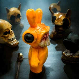 Toothy Monster Figurine ,creepy Cute Halloween Décor - Etsy