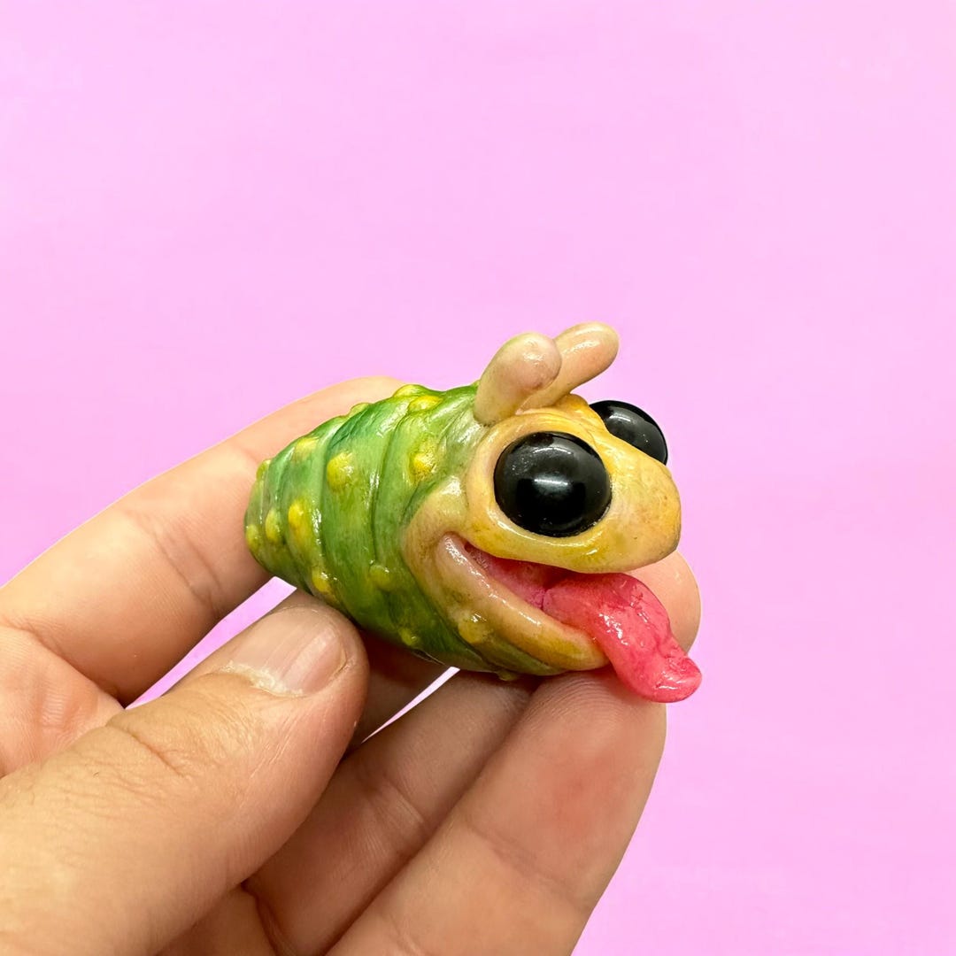 Creepy Cute Monster Sculpture, Weird Alien Creature Polymer Clay Art ...