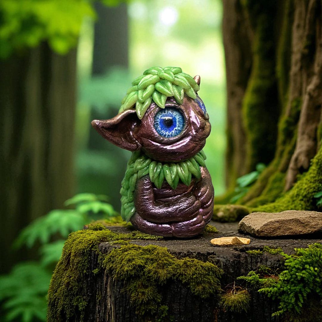 Jumbie – Guardian of the Peaks, Handmade Polymer Clay Figurine ...