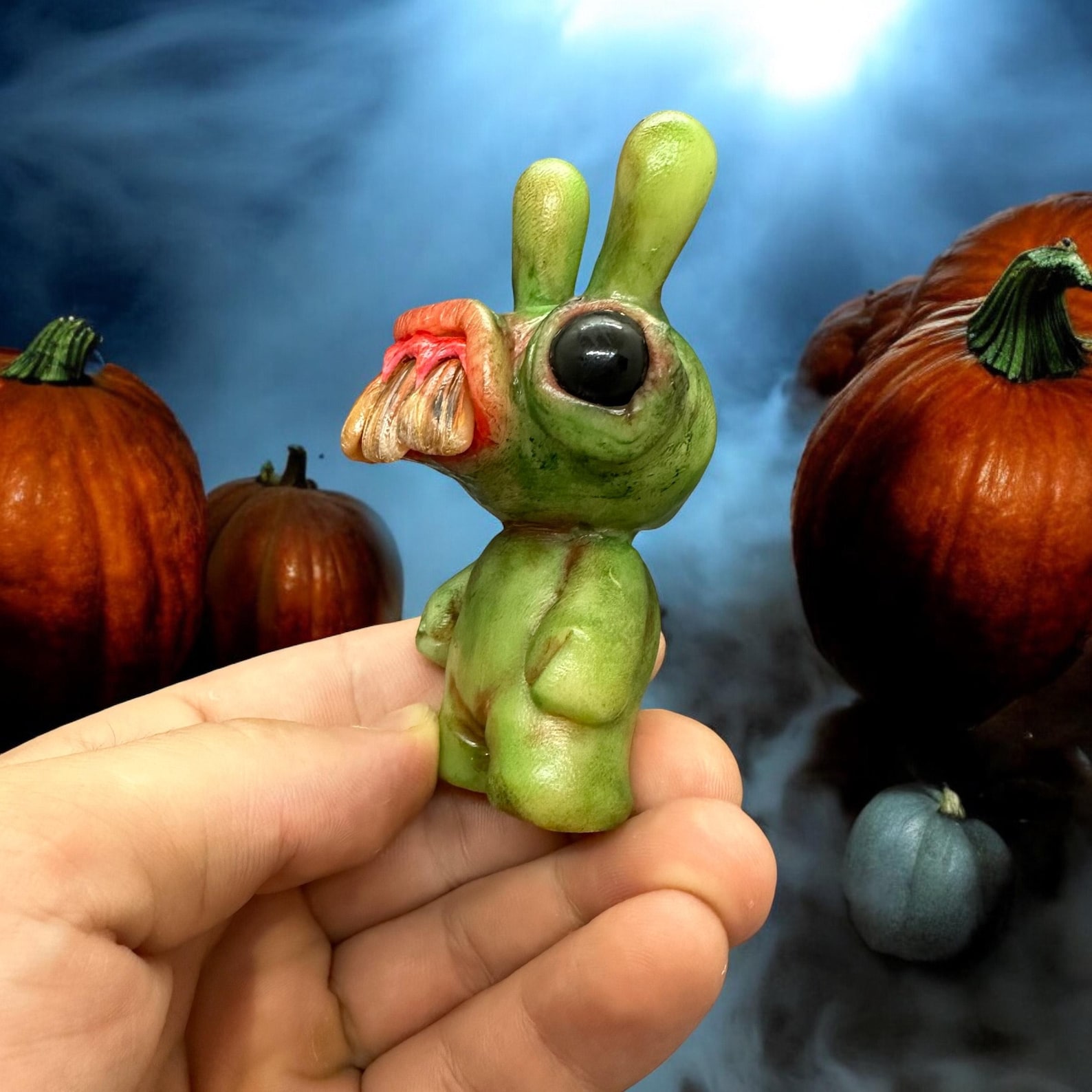 Toothy Monster Figurine ,creepy Cute Halloween Décor - Etsy