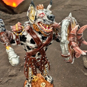 Beastman,handcrafted Hyena Werewolf,fantasy Miniature,beasts of Chaos ...