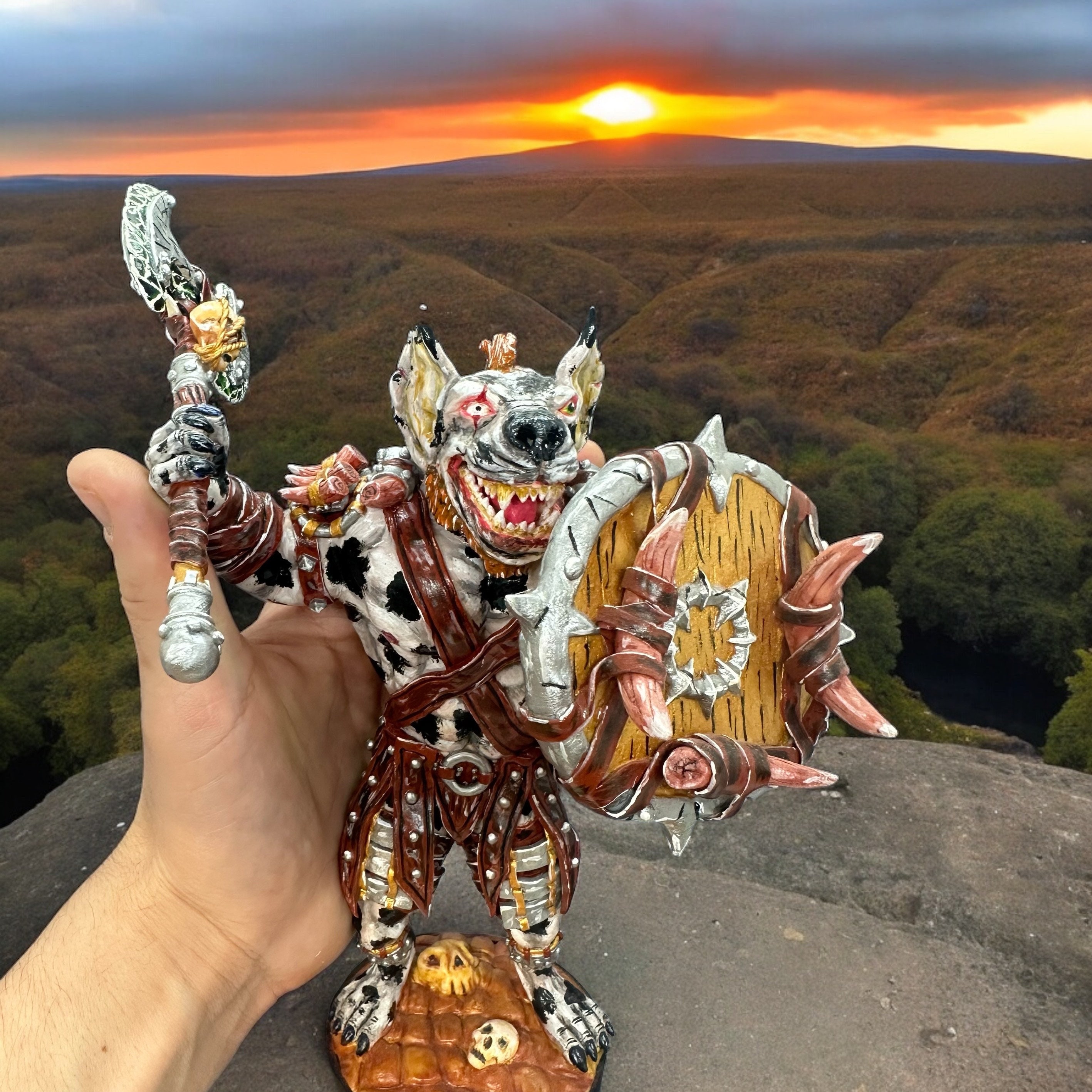 Beastman,handcrafted Hyena Werewolf,fantasy Miniature,beasts of Chaos ...