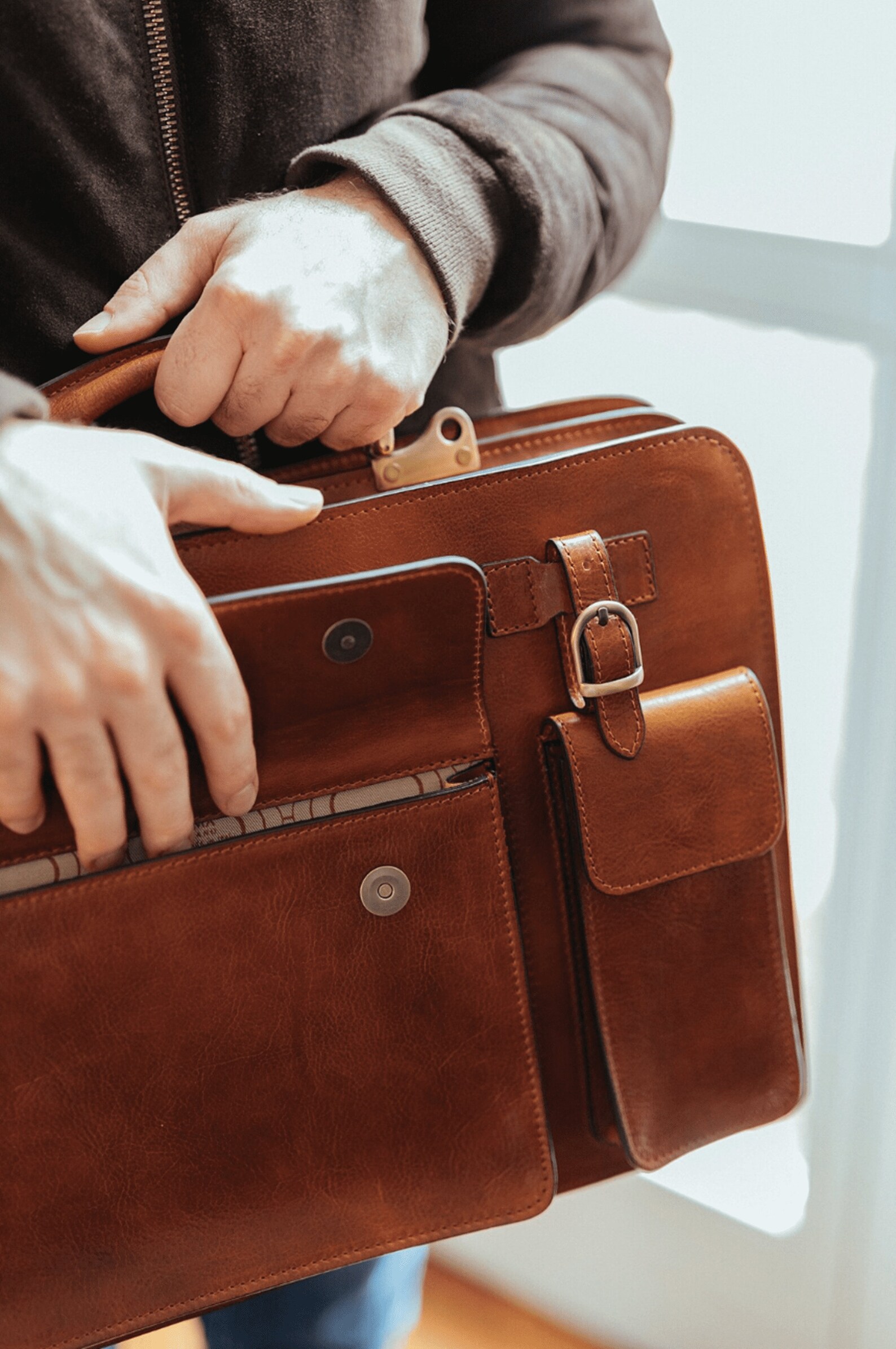 Leather Briefcase, Men's Briefcase, Business Bag, Leather Bag, Gift for ...