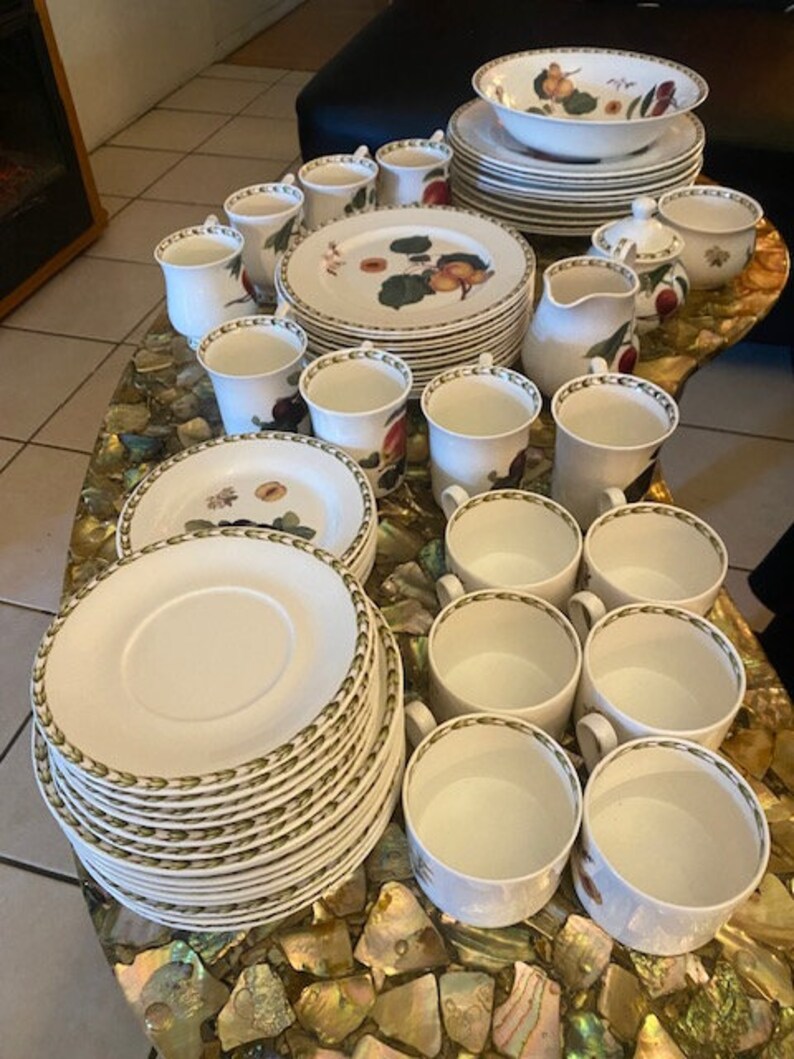 Rosina-queen's Hooker Fruit Vintage Dinnerware Collection 60 Pieces - Etsy