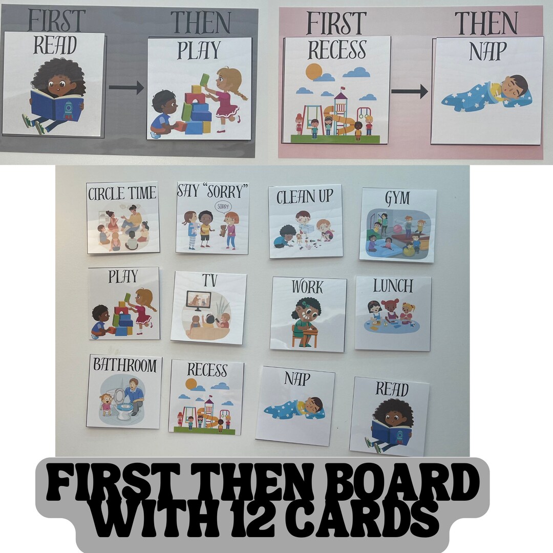 First Then Board, First Then Visual, Aba Visuals, Token Board, Aba ...