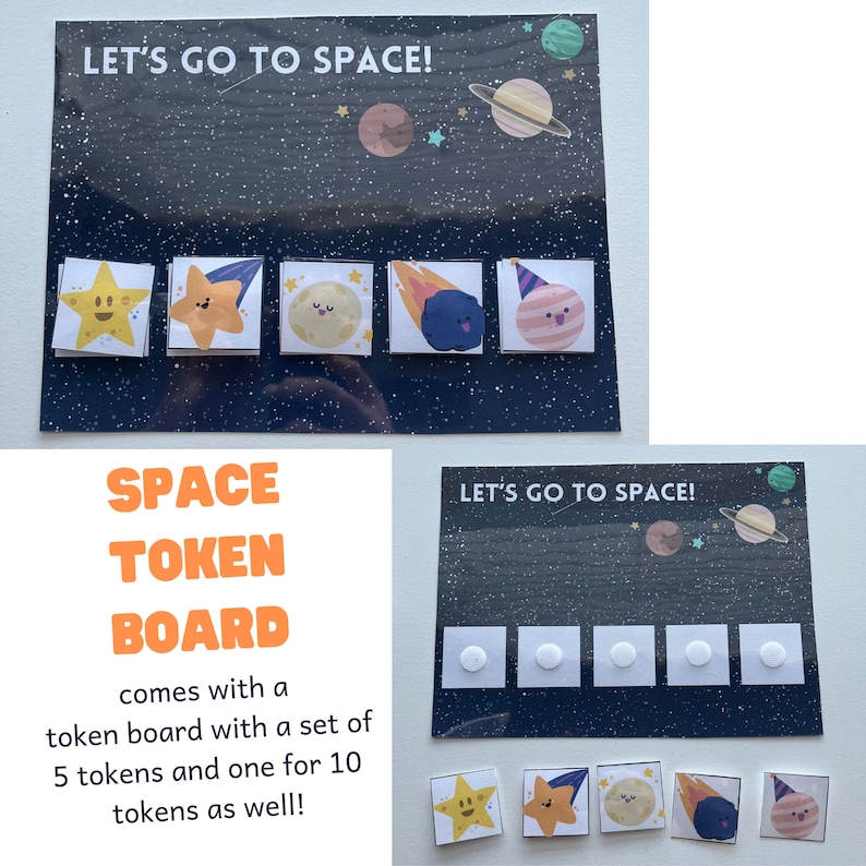 Token Board, Space Token Board, Space Reward Chart, Token Economy, Aba ...