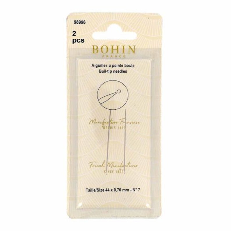 Bohin Embroidery Needles Ball-tip 44x0.70mm - Etsy