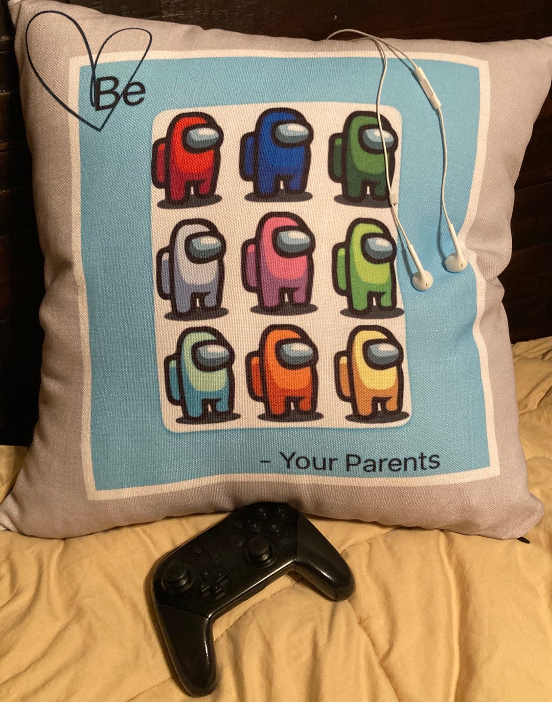 Among Us- Be Among Us Home Decor Super Plush 20”x20” Kids/teen Gift - Etsy