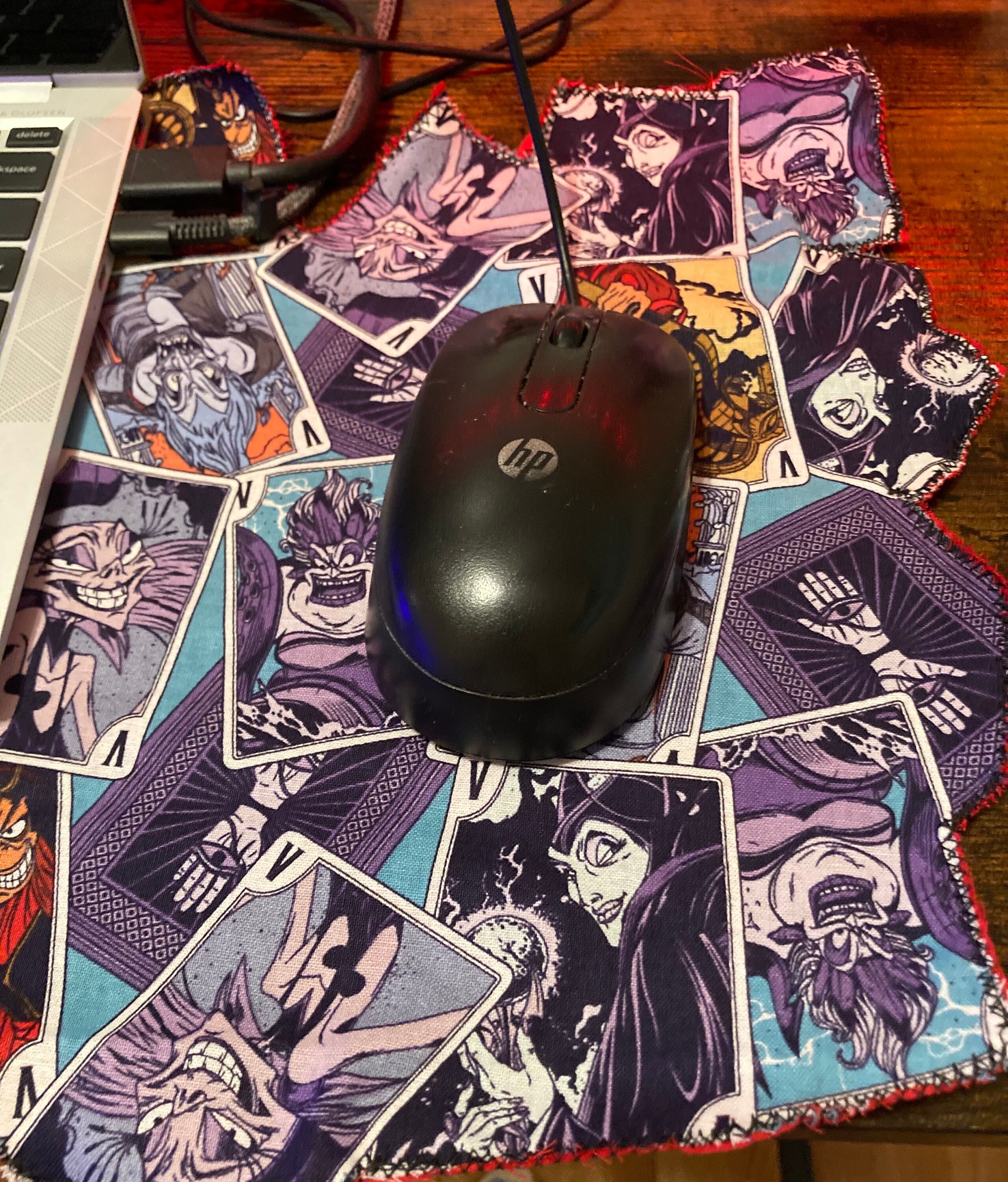 Disney Villains Tarot Playing Cards Placemat for Desk, Coffee Table ...