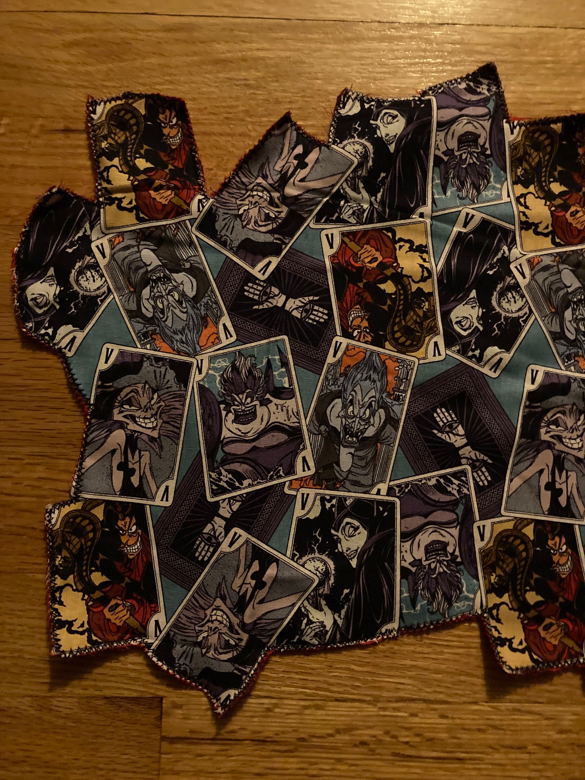 Disney Villains Tarot Playing Cards Placemat for Desk, Coffee Table ...