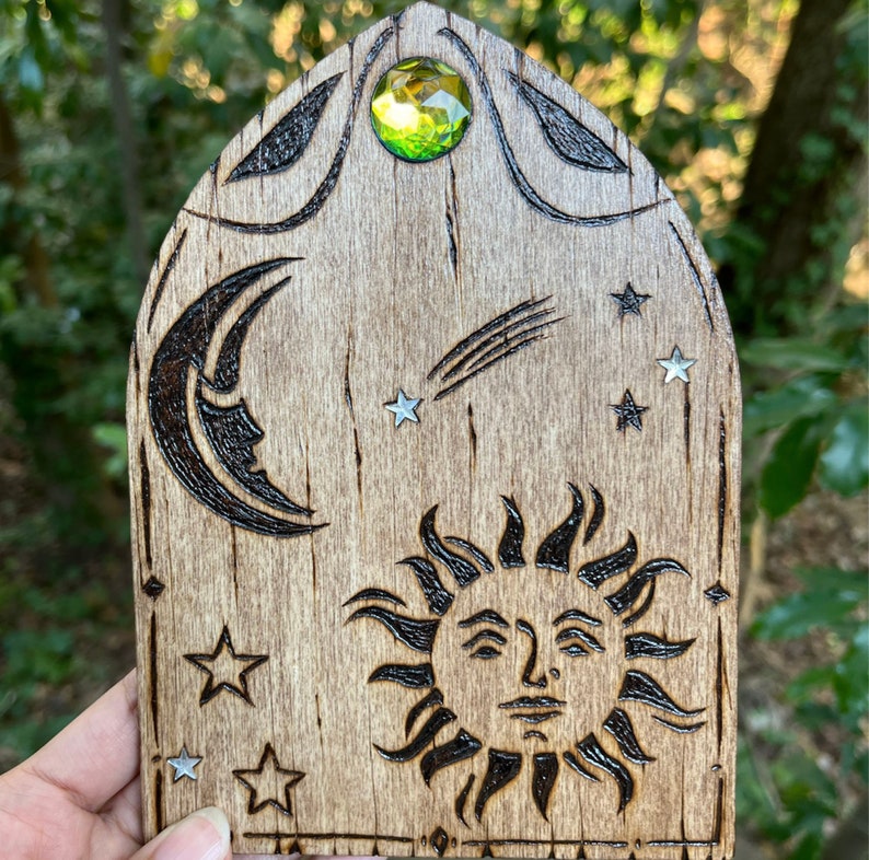 Sun & Moon Plaque - Etsy